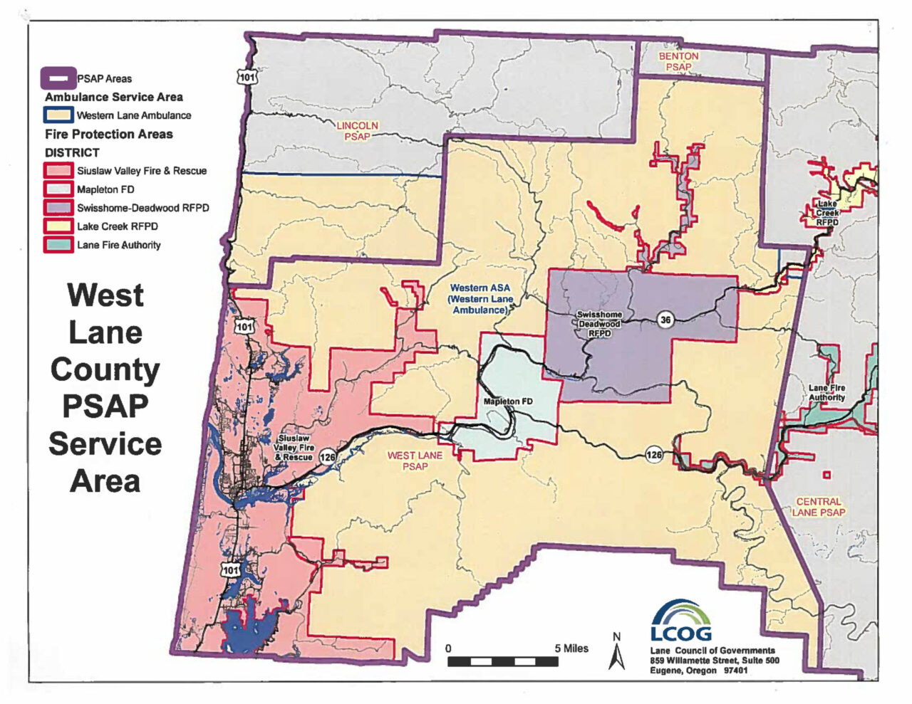 Stations and District Map | Western Lane Fire & EMS Authority